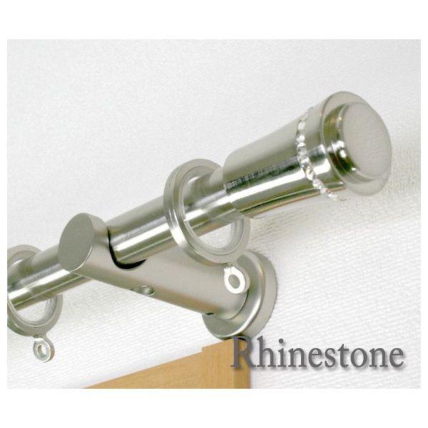アイアンカーテンレール　スタイリッシュ＆モダンスタイル■レールタイプ：シングル■装飾キャップデザイン：レヴィ、デント、リタリ（３種類）■装飾キャップビーズカラー：クリア・ブラック（２カラー）■レールカラー：シルバー・ゴールド（２カラー）■レ...