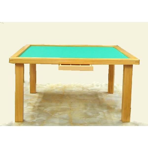 手打ち麻雀卓　New天板が大きく　座卓麻雀卓（引出し付き）ご家庭で気軽に麻雀をお楽しみ下さい。サイズ：使用時（本体）寸法　天板75cm×75cm×高さ36cm脚の高さは33cm軽便な麻雀卓で、三部屋に分かれた引出しも付いています。引出しはプ...