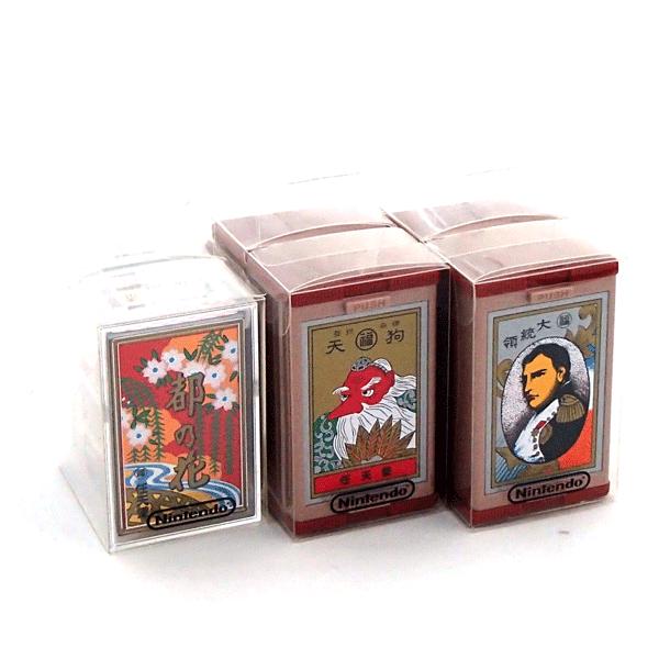 任天堂の花札　赤札3種類セットでお得　都の花・天狗・大統領（遊びかた説明書付き）お馴染み任天堂の赤札3種類の販売です。それぞれの手触りをお楽しみ下さい。材質は紙です。遊び方の説明書付きです。都の花、天狗、大統領は何れも任天堂のものですが、紙...