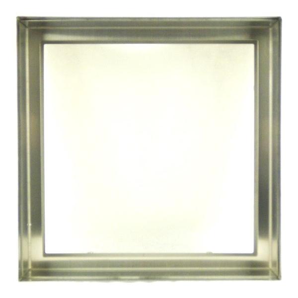 ◇ステンドグラス 200x200mm 美しいステンドグラス専用ステンレス枠fr01◇★高品質でリーズナブルプライスの三層ステンドグラスパネル★※こちらのページは専用ステンドグラス枠のみの販売となります。カットガラスを多用したデザインは、ガラ...