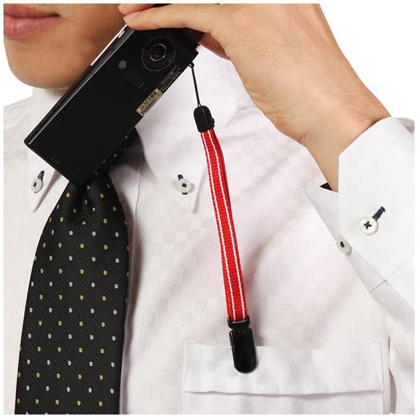 ●スマホや携帯電話、鍵、万歩計等の紛失、落下を防止するストラップです。●12cmの平紐タイプ。●クリップ付きハンドストラップです。