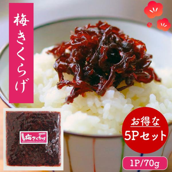 【名称】シャリシャリ梅きくらげ(かつお入り)【内容量】5Pセット(1P/70g)【原産国】日本【賞味期限】製造日より180日【保存方法】直射日光を避けなるべく冷暗所に保存。開封後は冷蔵庫に保管しなるべく早くお召しあがり下さい。【商品説明】食...