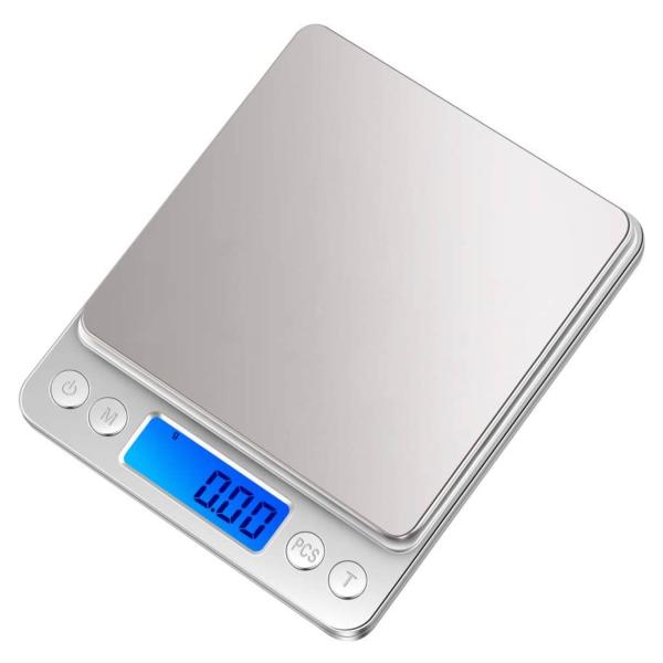 最大計量500gまで/最小単位0.01gまで計量可能付属品：単4電池 2本製品保証：6か月（注文番号が保証書の代わりとなります）取り扱い説明・ご使用時には保護シールは取り除いてください。・電源ボタン(一番左)を押し、液晶パネルの左上に『g』...