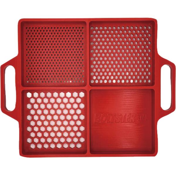 Boltster （ボルトスター）BTS-100003R フレキシブル オーガナイジング トレイ RED 品番：BTS-100003R新品になります。JANコード：0780627600646●耐熱性：最大260℃●対応穴サイズ：M4~M24...