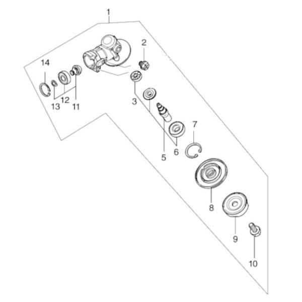 マキタ makita 40Vmax 充電式草刈機 MUR005GZ用 ギヤケースアッセンブリＪ 127537-3新品になります。40Vmax 充電式草刈機 MUR005GZ用 ギヤケースアッセンブリＪ 127537-3本品は部品だけの販売で...