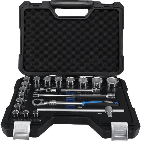 シグネット SIGNET 13722 1/2DR 21PC ソケットレンチセット（6角）品番：13722新品になります。メーカー品番：13722JANコード：4712818933093●差込角(DR)：1/2●ソケット全長(mm)：38(1...