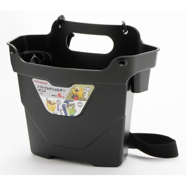 高儀 TAKAGI PROZONE ソフトマルチショルダー ベルト付き マッドブラック SMS-MBLK新品になります。JAN4907052247901【仕様】外寸：幅360×高299×奥行184mm材質本体：低密度ポリエチレンベルト：ポリ...