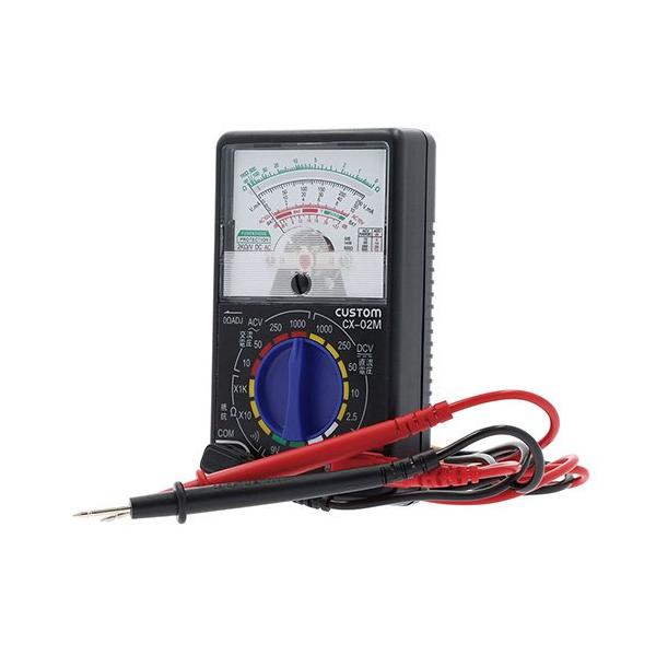 カスタム CUSTOM アナログテスタ CX-02M新品になります。JANコード4983621100365ブランド名ＣＵＳＴＯＭ商品名アナログテスタ規格CX-02M商品サイズ幅65 ×高さ116 ×奥行き35mm重量135ｇ用途直流電圧・直...