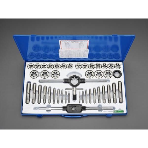 ESCO M 6-M24 タップダイスセット(並目/細目) EA829VX-2新品になります。 材質アロイスチール サイズ(メトリック並目・細目)M6×1.0・M6×0.75・M8×1.25・M8×1.0・M10×1.5・M10×1.25・...