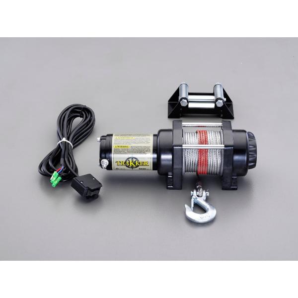 ESCO エスコ DC12V/1360kg 電動ウィンチ(直流) EA840DK-2新品になります。仕様電源DC12Vバッテリー専用水平牽引能力1360kg使用ワイヤーφ4.7mm×15.2m巻取速度8.3m/分（無負荷）ギア比136：1電...