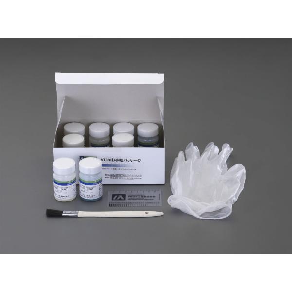 ESCO 50gx4 コンクリートひび割れ補修剤(液状・エポキシ) EA934KC-11新品になります。仕様〈セット内容〉ひび割れ浸透型接着剤(主剤/硬化剤)、ビニール手袋、刷毛、クラックスケールカラー淡青色(混合後)毛細管現象による0.2...