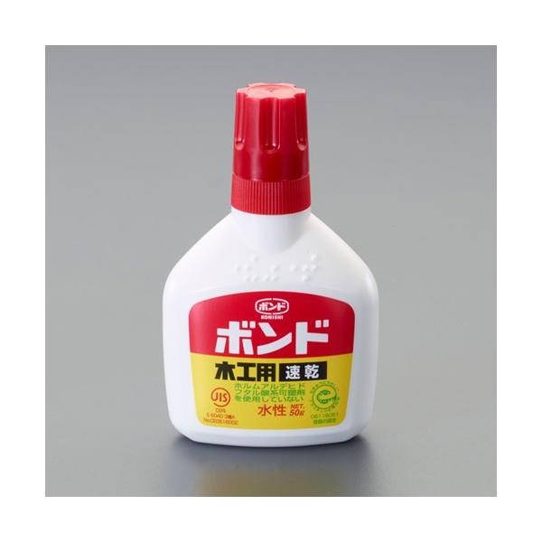 ESCO エスコ 50g [速乾]木工・ボンド EA935KA-8新品になります。仕様商品名木工用速乾内容量50g材質酢酸ビニル樹脂系エマルジョン形用途木・布・紙のスピード接着（耐水性を必要とする用途には不可）木工作使用温度範囲5〜35℃色...