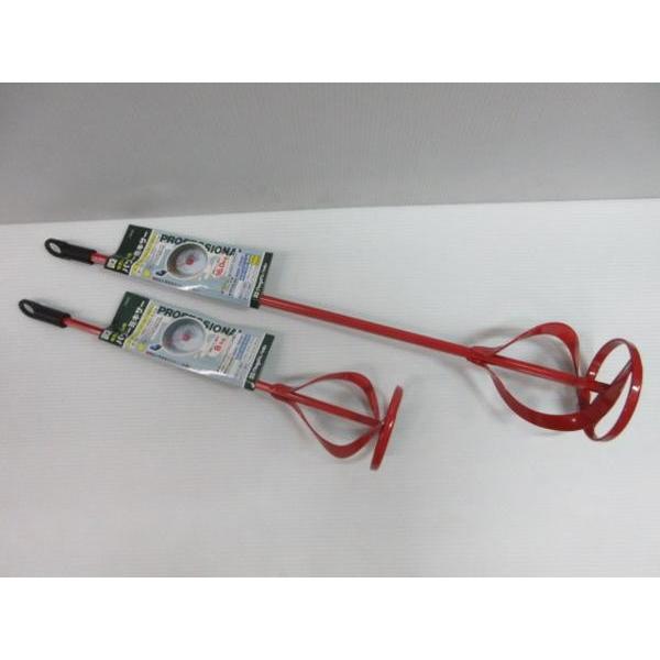 新潟精機　電気ドリル用　パワーミキサー　M-100×1個 塗料や液体等のカクハンにお使いください。 適用材料セメント、モルタル、接着剤、塗料、焼石膏、石炭、絶縁材等ブレード径φ100全長600mm 六角軸対辺10.0mm(13.0mm以上の...