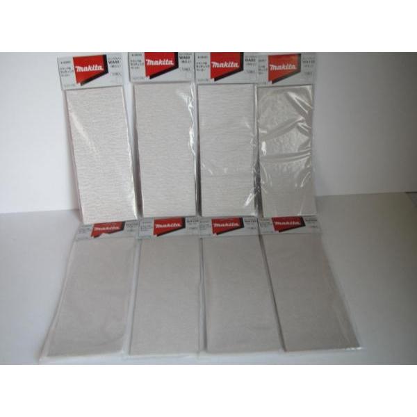 マキタ　クランプ式サンディングペーパー　仕上サンダ用　8個セット新品になります。 仕上サンダ用　粗仕上　WA40　A-52065(10枚入)×1セット仕上サンダ用　粗仕上　WA60　A-24315(10枚入)×1セット仕上サンダ用　中仕上　...