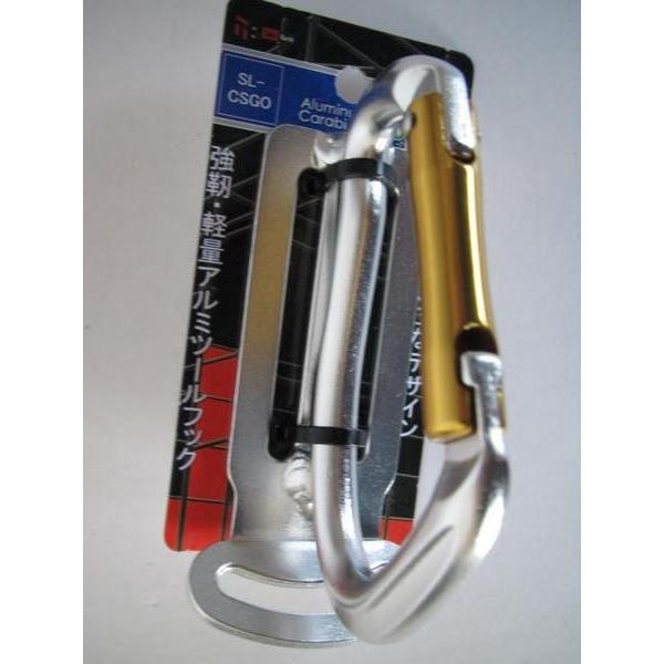 カラビナ　インパクト　アルミフックSL-CSGO新品になります。スタイリッシュなデザイン軽量アルミツールフック アルミなのでとにかく軽い！！