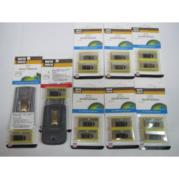 オールウェイ　セーフティガラススクレーパー　本体2　替刃6セット新品になります。・オールウェイ　セーフティガラススクレーパー刃5枚付　V073077×1ＡＬＬＷＡＹ社製 ソフトグリップ安全ガラススクレーパー。 柄にラバーのカバーが付いており...