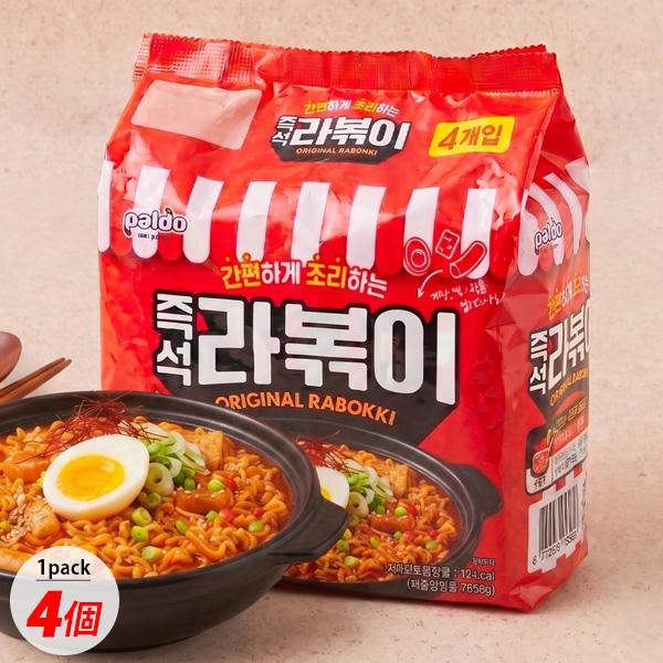 #商品の特徴 : POINT韓国ドラマで話題沸騰の「パルド 即席ラポッキ」が、145g×4個パックで登場！やみつきになる甘辛さと絶妙な食感を楽しめる、まさに革命的な韓国ラーメンです。手軽に本格的な味わいを堪能できるので、毎日の食卓にぴったり...