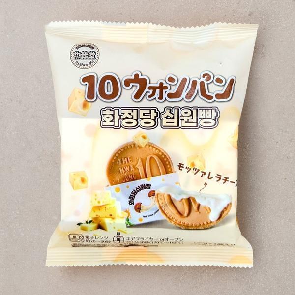 #商品の特徴 : POINT韓国の屋台で人気のスイーツ「花井堂」の10ウォンパン モッツアレラチーズ味は、約120gの絶品ベビーカステラです。軽やかな食感とリッチなモッツアレラチーズの風味が絶妙に絡まり、お口の中で広がります。おやつやデザー...