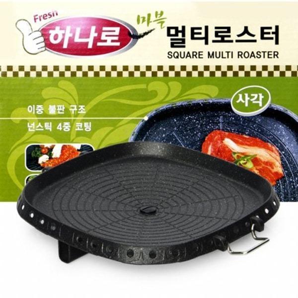 名称 ハナロ サムギョプサル専用 焼肉マルチ鉄板プレート / 四角型内容物 四角型マルチ鉄板プレート １個サイズ 縦32cm×横32cm×高さ3cm (外径サイズ)原産国名 韓国ブランド ハナロ特徴 韓国 サムギョプサル鉄板日テレ「ZIP」...