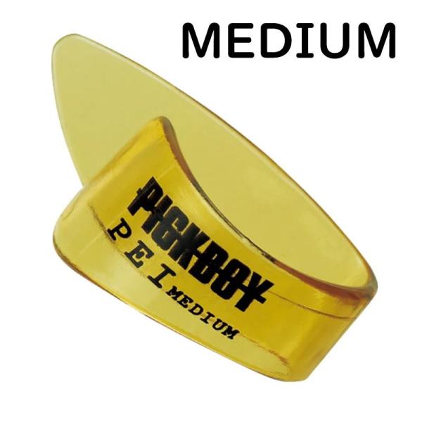 PEIピックに、サムピックが仲間入り！親指に装着して使用するサムピックは、フィンガーピッキングスタイルに欠かせないアイテムです。低音弦を力強くハッキリと響かせることができるだけでなく、高音弦でも単音の速弾きや複雑なフレーズを演奏することが可...