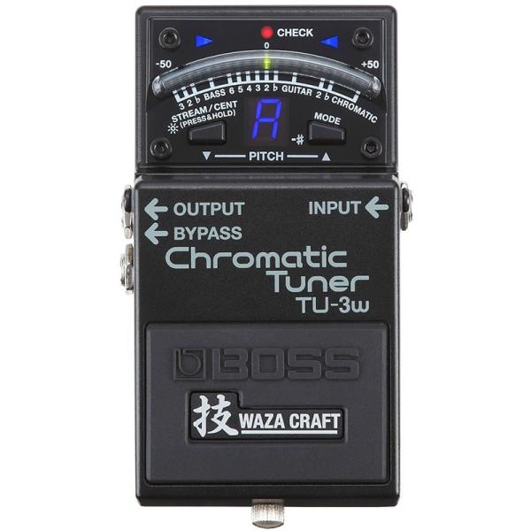技 WAZA CRAFTの息吹を吹き込んだ、ペダル・チューナーの決定版、日本製になって再登場！BOSS TU-3W Chromatic Tuner世界中のギタリストの足元をサポートしているペダル・チューナーの定番TU-3に、技 WAZA C...