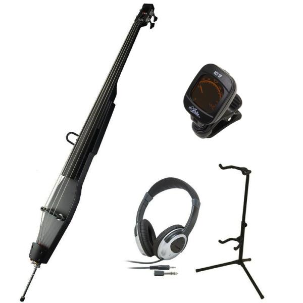 【アップライトベース初心者用セット】お買得！エレクトリック・アップライト初心者向けオールインワンセット！リーズナブルなウッドベースでお馴染みの「ハルシュタット」、超破格値のエレクトリック・アップライトベースに初心者用アクセサリーをまとめたお...