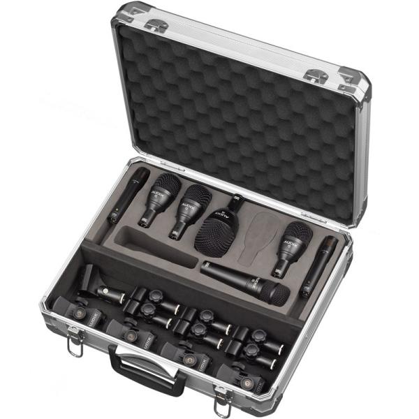 ★ドラム録音用マイクロフォンセットFP7は、ライブステージ用途に最適なマイクロフォンセットです。FP7は、スネアドラム、ボンゴ、ティンバレに適したf5、フロアタム、コンガ、ジャンベ、ティンバレス、木管楽器に適したf2、 キックドラム、カホン...