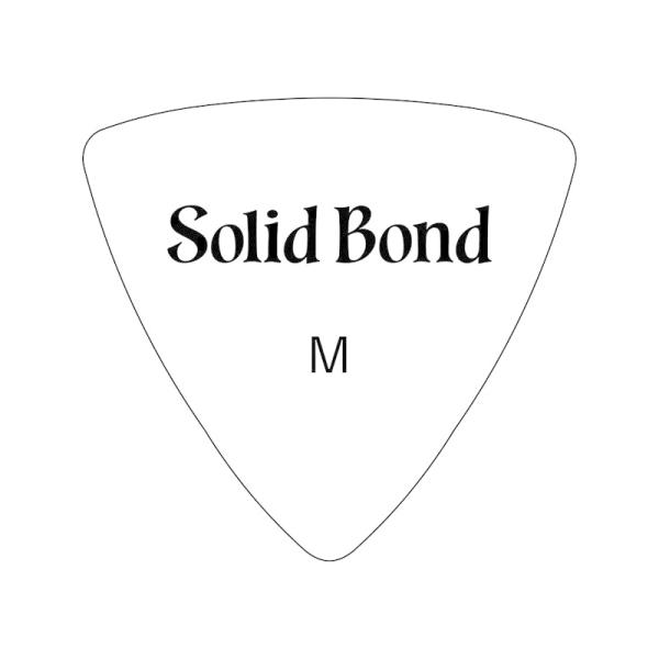 トライアングル・タイプのピックの登場です。PR1 には、Solid Bond のロゴがデザインされています。Shape: TriangleMaterial: PolyacetalColor:White（0.8mm）※ご注文は1枚単位で承りま...
