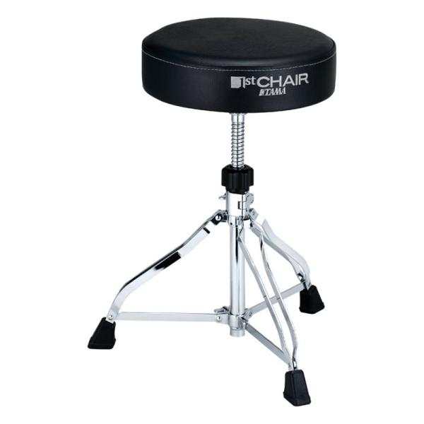 【HT230 [1ST Chair ラウンド・シート]】高さ調整にスクリュー・ロッド方式を採用しつつ、軽量化とリーズナブルな価格を実現したドラム・スローン。パイプロッド式スローンのように「大まかに素早く高さを調節できる」機構と、スクリュー・...