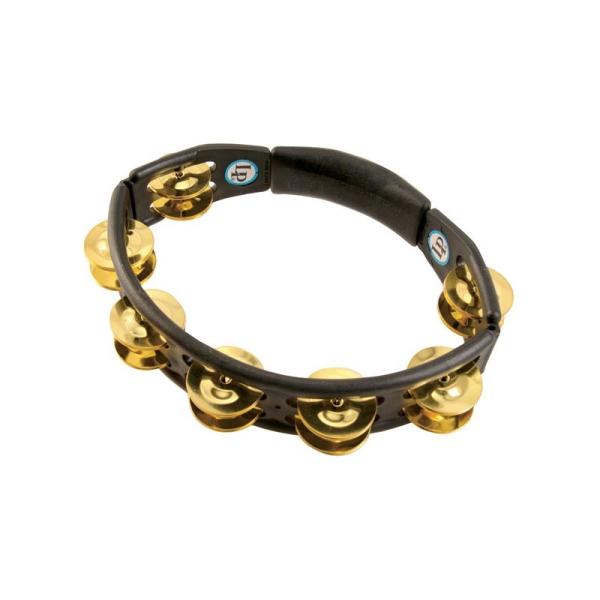 LP170（フレームカラー：ブラック）ハンドヘルド（手持ち）・タイプ・タンバリンブラス・ジングルラバー・ハンドル装備落ち着いた中にも煌びやかなジングル・サウンドを発揮するタンバリンです。人間工学的にデザインされたシェイプで、演奏しやすく、耐...