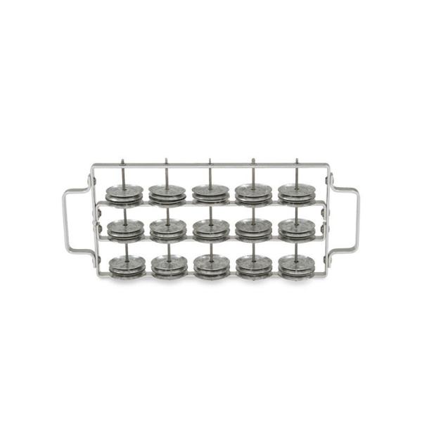 LP / ChocalhoEscola de SambaのBateriaのリズムを維持するために使用される非常に大きなシェーカーです。ハンドル付きの軽量アルミニウムフレームには、15セットの亜鉛メッキアルミニウムジングルが収納されており、切...