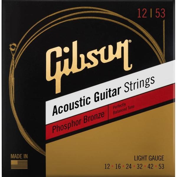 Phosphor Bronze Acoustic Guitar Strings Lightsギブソンのマスター弦楽器製作者の指導の下で開発されたこれらの弦は、リン青銅で巻かれ、ギターに明るいアタックと持続的な暖かさを与え、究極のアコースティ...