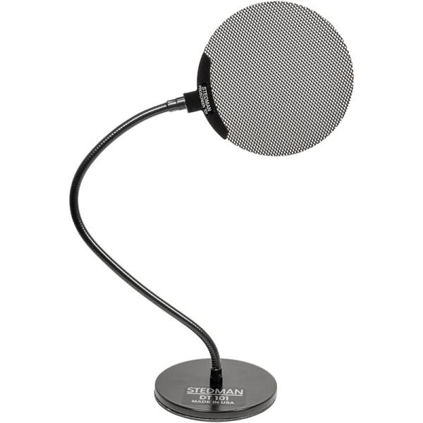 ★世界初卓上タイプのポッピングガードProscreen DT101は、マイクスタンドやブームアームを使わなくても、卓上に設置できる世界初の自立型ポッピングガードです。ポッドキャスト、放送、アフレコ等の用途に最適です。ベース部は厚さ7mmの鋼...