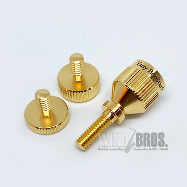 // Yanagisawa Sax Neck Screw Yany BooStar Gold Plate for YAMAHA //響きをブーストし、濃密な音色を生み出すネック止めネジ「ヤニー・ブースター」(特許出願中)。装着することで程よ...