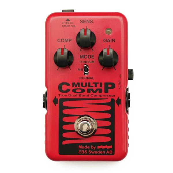 イケベ楽器店を象徴するこだわりのカラー「朱色＝Vermilion」を纏ったEBS MultiCompが待望の復活！池部楽器店40周年記念モデルとして発売し好評を博したEBS MultiComp (Vermilion) が、最新の3ノブ仕様に...