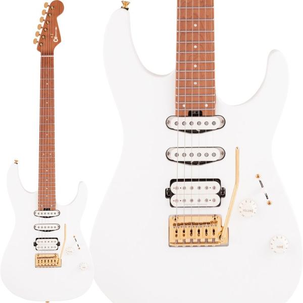 Charvel Pro-Mod Seriesアルダー材を使用したDinkyボディは、高音域へのアクセスを容易にするスキャロップドバックバウトとシュレッダーズカットヒールが特徴です。ボルトオン式のキャラメルメイプル スピード ネックにはグラフ...