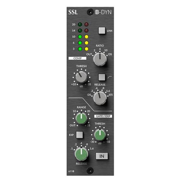 500シリーズ互換モジュール コンプレッサー/ゲート■特徴・伝説のSSL 4000 Bシリーズ チャンネルストリップの回路設計・コンプレッサーのレシオは2：1  / 4：1 / 10：1 /「ds」。・RATIOコントロールによる自動メイク...