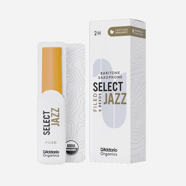 // D'Addario Woodwinds Select Jazz FILED Cut for Baritone Sax //-----USDAオーガニック認証(※)に伴い、「パッケージ・デザイン」「紙製リード・ホルダー入（個別密封包装）...