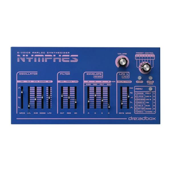 Nymphes（ニンフス）は、野心的なアイデアと高品質なサウンドをコンパクトな筐体に凝縮した6ボイス・アナログ・ポリフォニック・シンセサイザーです。パンデミック下において誕生した Nymphes は、妥協なきサウンド・クオリティを手頃な価格...