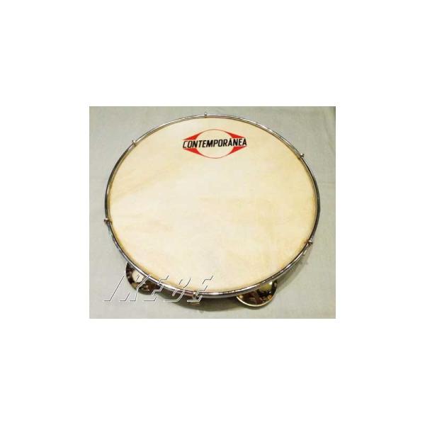 コンテンポラネアの定番パンデイロ（PDMV105C）のシェル（木枠）の厚みを5mm薄くし、さらに軽量化したモデル。薄く軽量の為、演奏性が良く手が小さい方やビギナーの方におすすめです。●枠：ナチュラル仕上げ●サイズ：直径10インチ×高さ40m...