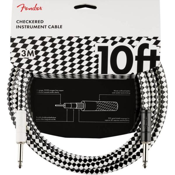 Fender Checkerboard Instrument Cableは、編み込まれた人工皮革のジャケットとカスタムモールドエンドが特徴です。弾力性のあるスパイラルシールドを採用したこのケーブルは、捻れなどのケーブルの変形を最小限に留める...
