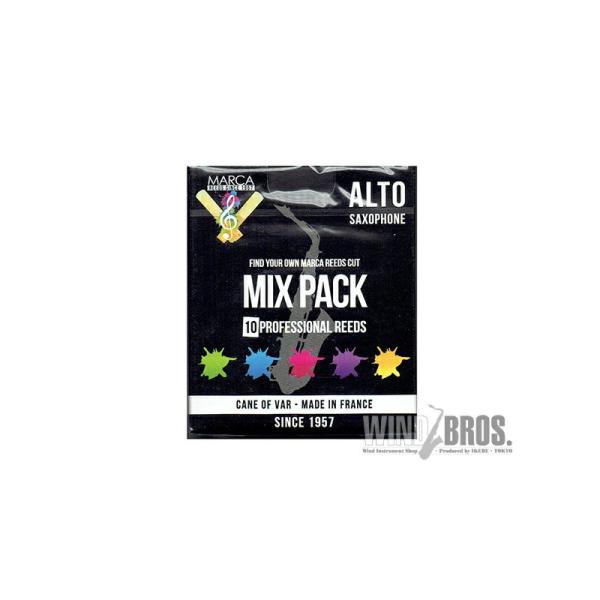 // MARCA MIX PACK for Alto Sax //「マーカのリードって使ったこと無いけど、どんな感じなんだろう」、「色々試してみたいけど、リードって1箱が高いからそんなに沢山買えないよね」・・・そんなご要望にお答えできる、カ...