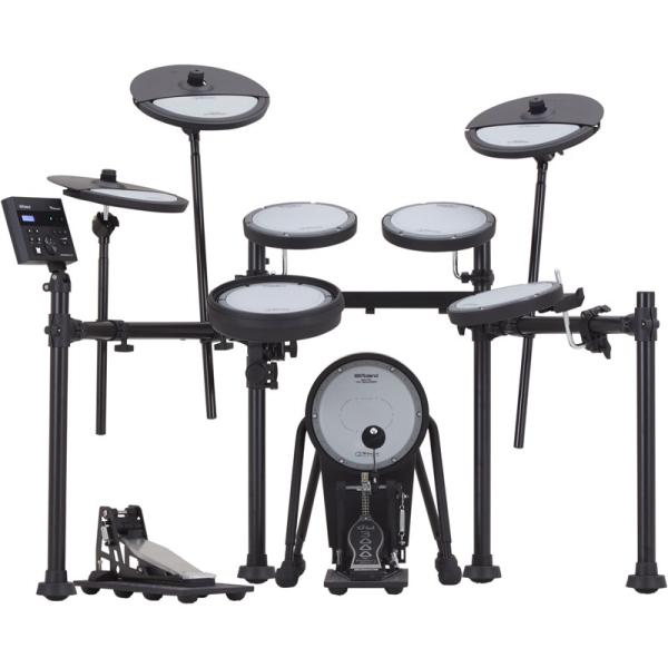 【演奏時に発生する打撃音と振動を極限まで抑えた V-Drums Quiet Design】電子ドラムは、アコースティック・ドラムに比べて圧倒的に静かな楽器です。それでも構造上、打撃音と叩いた振動が発生し、場合によっては騒音になり、周囲に迷惑...