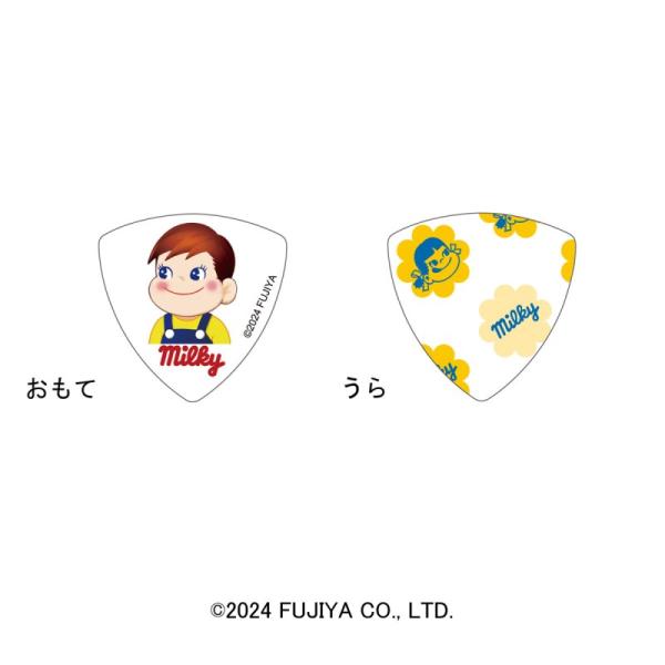 2024年秋、ペコちゃん×ライブラインのコラボレーションがスタートします。まずは誰もが知っているあのミルキーデザインによるピックが登場です。世代を超えて愛され続けているペコちゃんとのコラボ商品！●材質：セルロイド●厚み：1.00mmイケベカ...