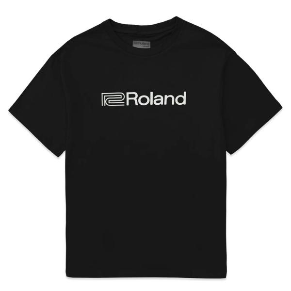 ローランド リズム ロゴ TシャツRolandブランドのアパレルグッズが待望の入荷！お見逃しなく！カラーはナチュラル、ブラック、デニム (デニム素材ではありません) の3色展開です。■サイズ一覧 (cm)　M　 着丈：70　身幅：49　肩幅...