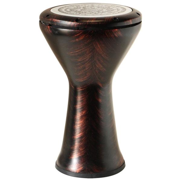 ファイバー製エジプトタイプのインドネシア産ダラブッカです。サイズ：ヘッド径8.5インチ×高さ44cmカラー：Copper Brush材質：ファイバー製付属品：チューニングレンチ重量：2380g原産国：インドネシアイケベカテゴリ_パーカッショ...