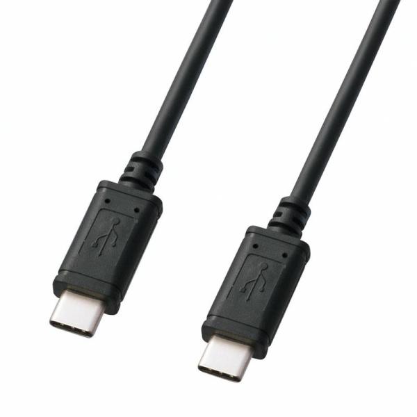 ★USB Type-CのUSB2.0ケーブル。USB認証取得品。3m・ブラック★■特長◎USB Type-Cポートを持つパソコンやタブレット端末などと、USB機器（USB2.0 Type-Cポートを持つ機種）を接続するためのケーブルです。◎...