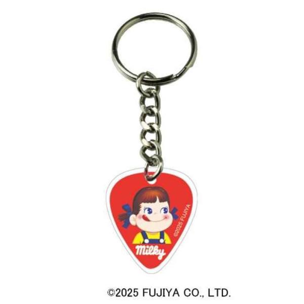 【PEKO × Live Line】ペコちゃん×ライブラインによるコラボレーション商品第３弾が登場しました！3D透過効果で人気のRickRock ピックによる、ミルキーペコをデザインしたユニークなキーチェーンが登場です。独特の透明感でギグバ...