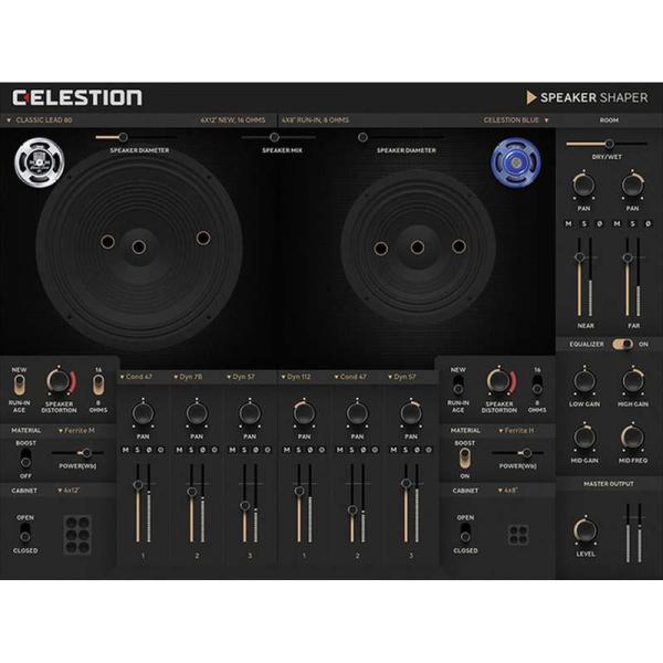 Celestion社との共同開発による、スピーカー・キャビネット・デザイン・プラグイン！イギリスのスピーカー・ブランドCelestion社とのパートナーシップにより、新しいアプローチのギター/ベース用スピーカー・プラグインCelestion...