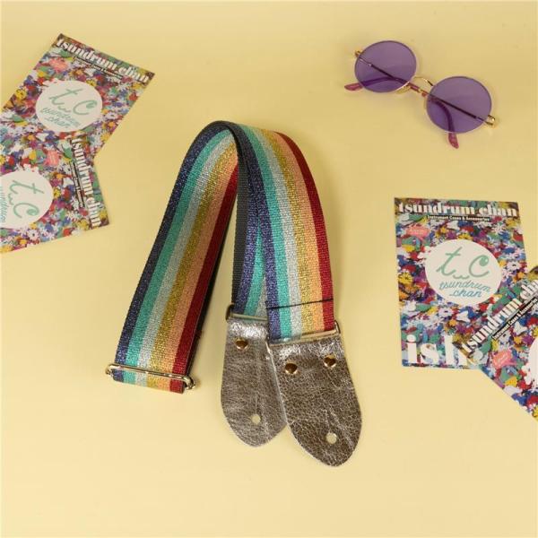 ■デザイン多様性の象徴ともいえるレインボーモチーフ。だったらレインボーも、もっと多様でかわいくていいじゃない！というややこしいコンセプトをまとって生まれた「ラメレインボーシリーズ」、ご好評いただきレザーが品切れになってしまったので、ストラッ...